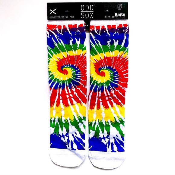 Odd Sox | Underwear & Socks | Odd Sox Rainbow Tie Dye Swirl Crew Socks ...